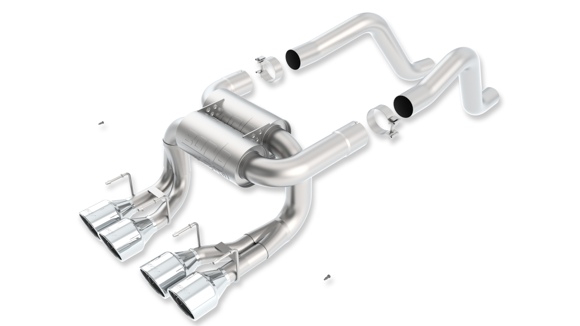 BORLA ATAK Stadium Volume C6 Corvette Z06 ZR1 Axel-Back Exhaust 2006-2013