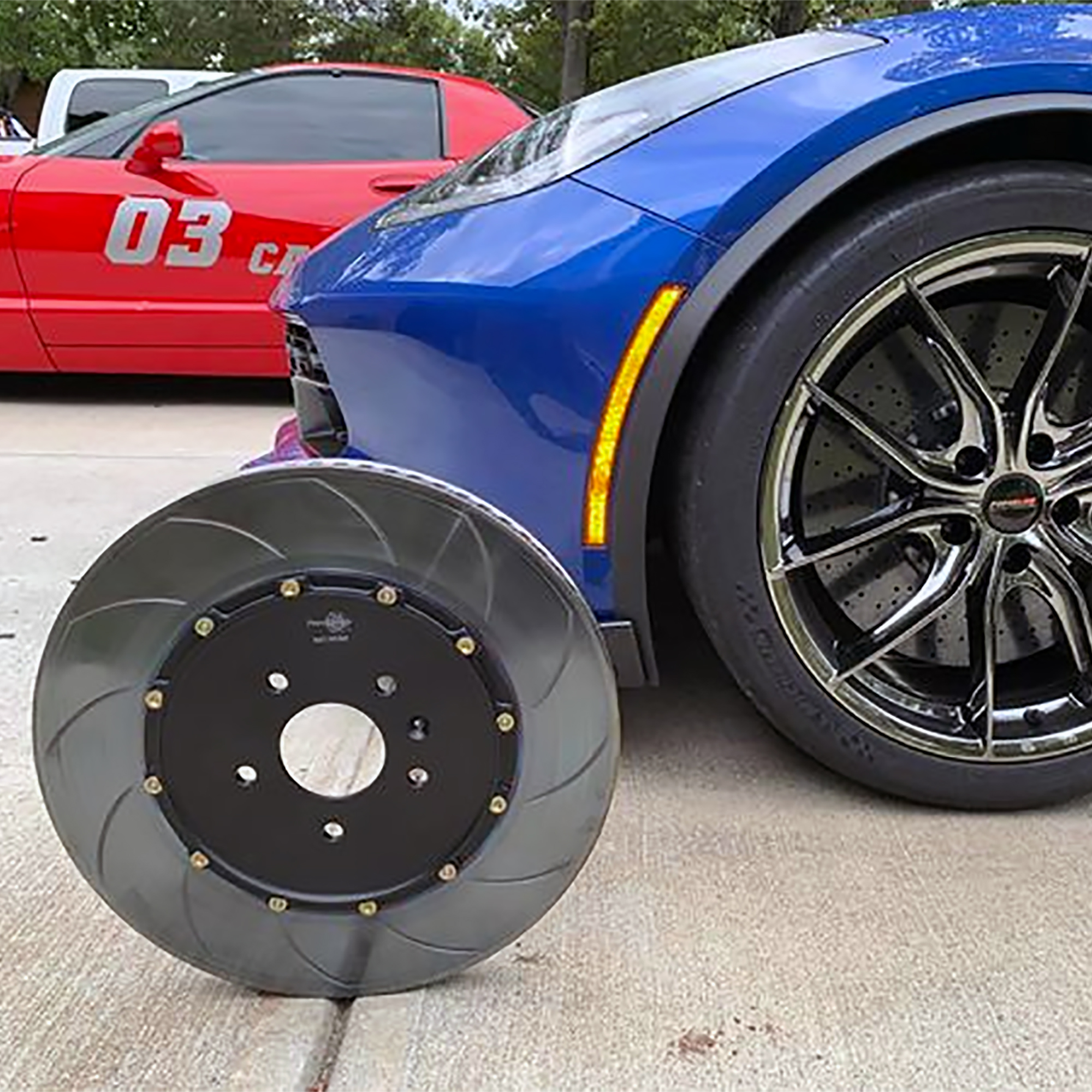 Corvette Brake Rotors GM OEM 2015 19 C7 Corvette Z06 Rear 2 Piece