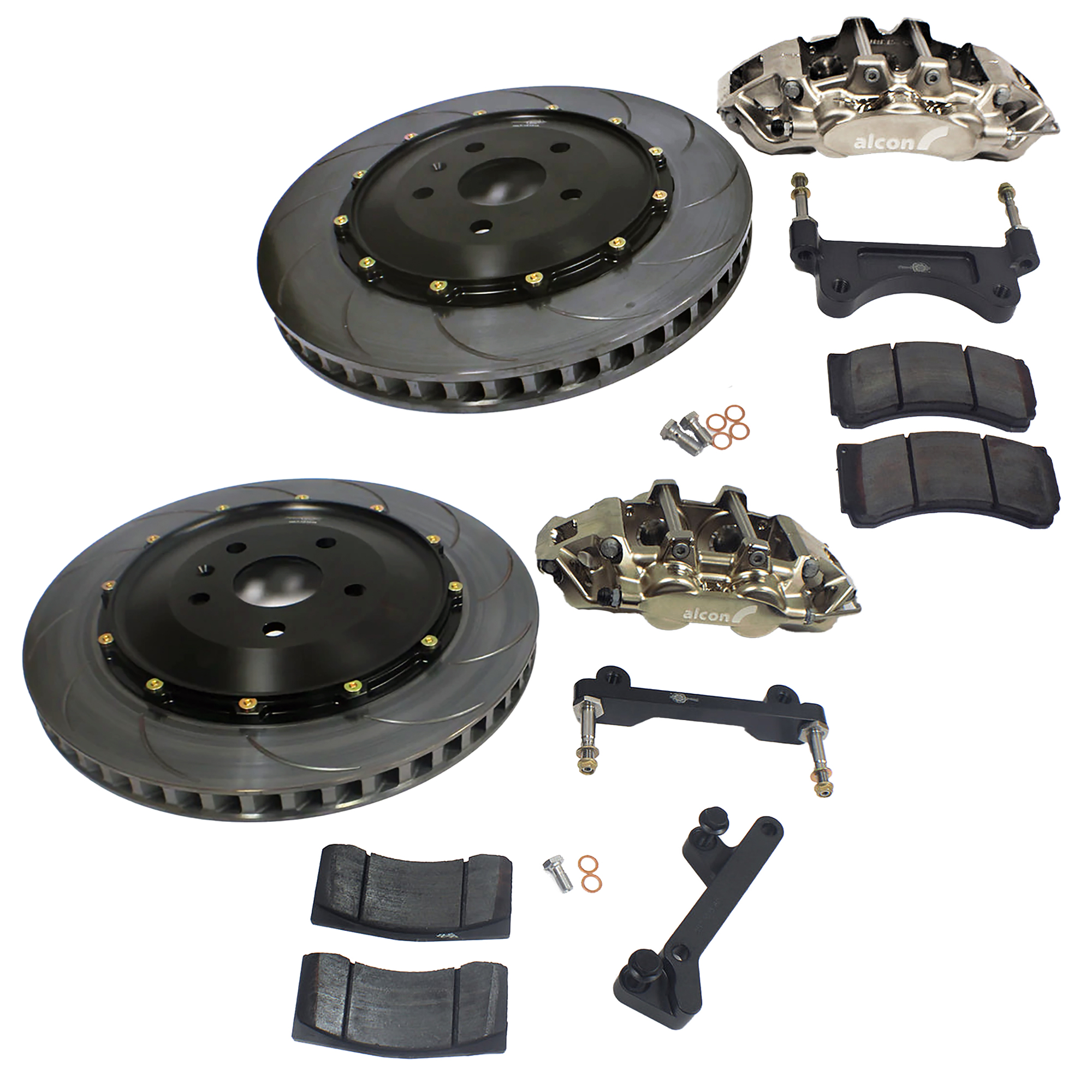 Alcon Pro-System C8 Corvette Plated Front & Rear Brake Kit