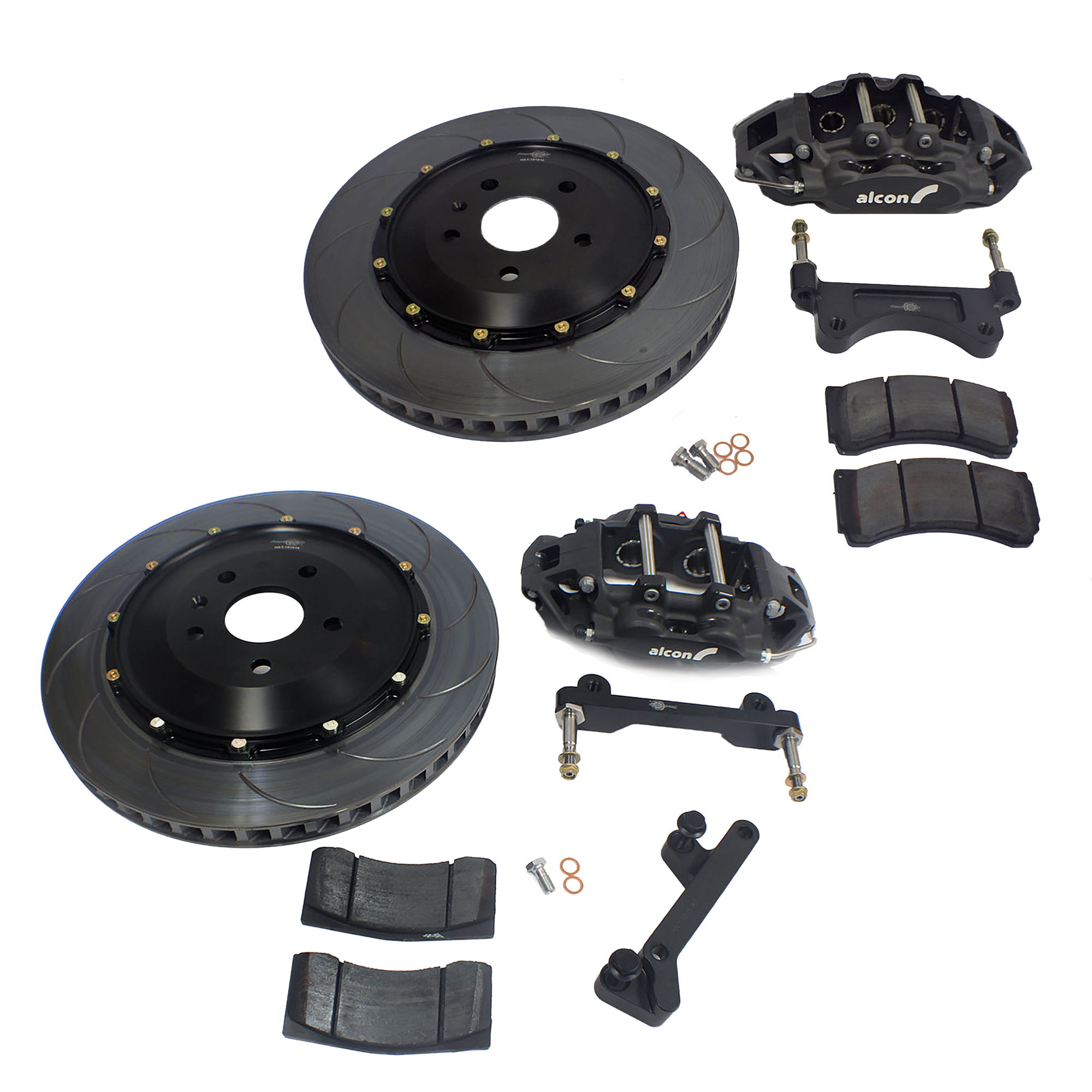 Alcon Pro-System C8 Corvette Anodized Front & Rear Brakes