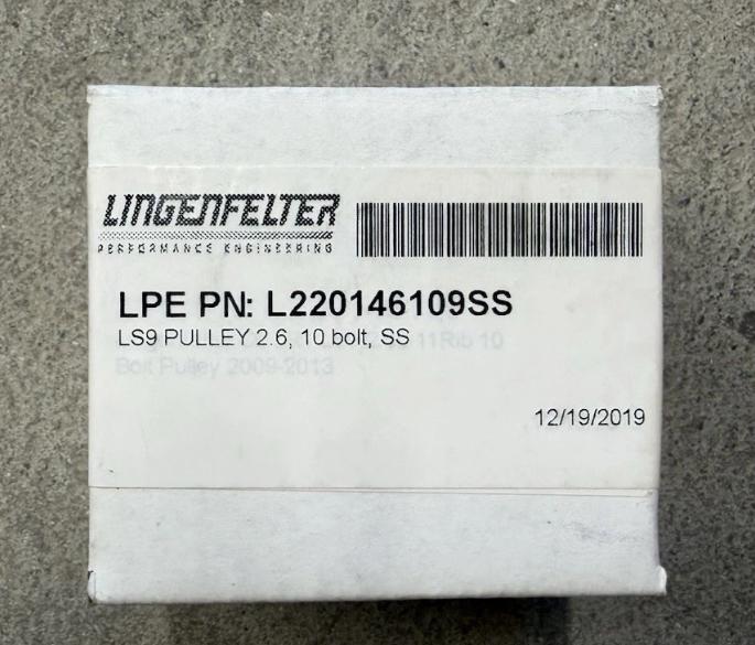 LS9 Pulley 2.6 10 Bolt: Lingenfelter Performance Engineering